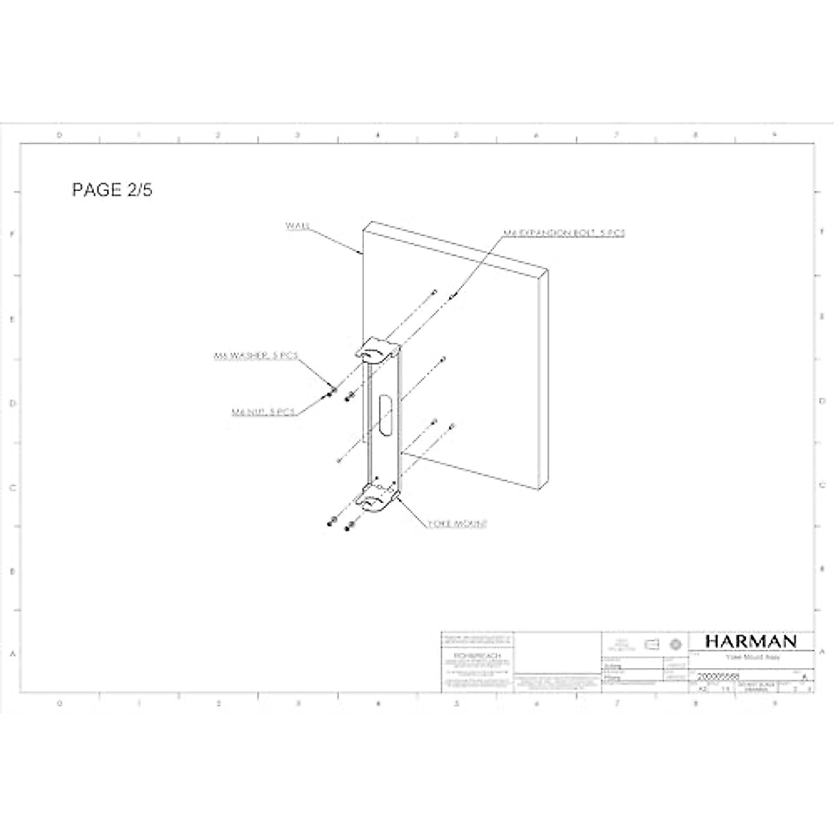 JBL Professional EON700 Series Universal Yoke Mount