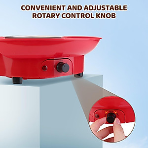 Beyoung Electric Fondue Pot,Chocolate Fondue Maker With Temperature Control and Detachable Serving Trays Great for Dipping Snacks,Bread in Chocolate,Meaningful Birthday Wedding Day Gift,Red