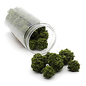 40 Pcs Bush Trees Miniature Vegetation Groups Shrubs Railway Artificial Grass for Model Train Railroad Scenery Sand Table Military Model War Gaming Terrain