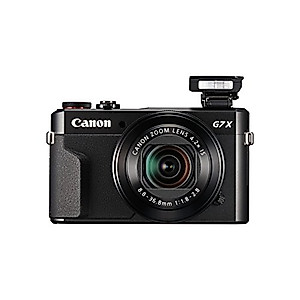 Canon PowerShot Digital Camera [G7 X Mark II] with Wi-Fi & NFC, LCD Screen, and 1-inch Sensor - Black, 100-1066C001