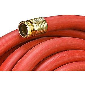 Swan Products CELSGHW58025 Element MAXLite Hot Water Rubber+ Hose with Crush Proof Couplings 25' x 5/8", Red