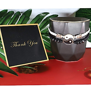 Best Friend Bracelets for 2 matching Bracelets, Bff Bracelets for 2 Yin Yang Friendship Bracelets for men women Gold