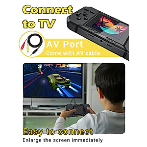 Fadist Handheld Game Console, Retro Mini Game Console with 520 Classic Games, 3.0 inch Screen, Rechargeable Battery, Portable Games Console, Support TV, Ideal Gift for Kids, Adult, Friend, Lover