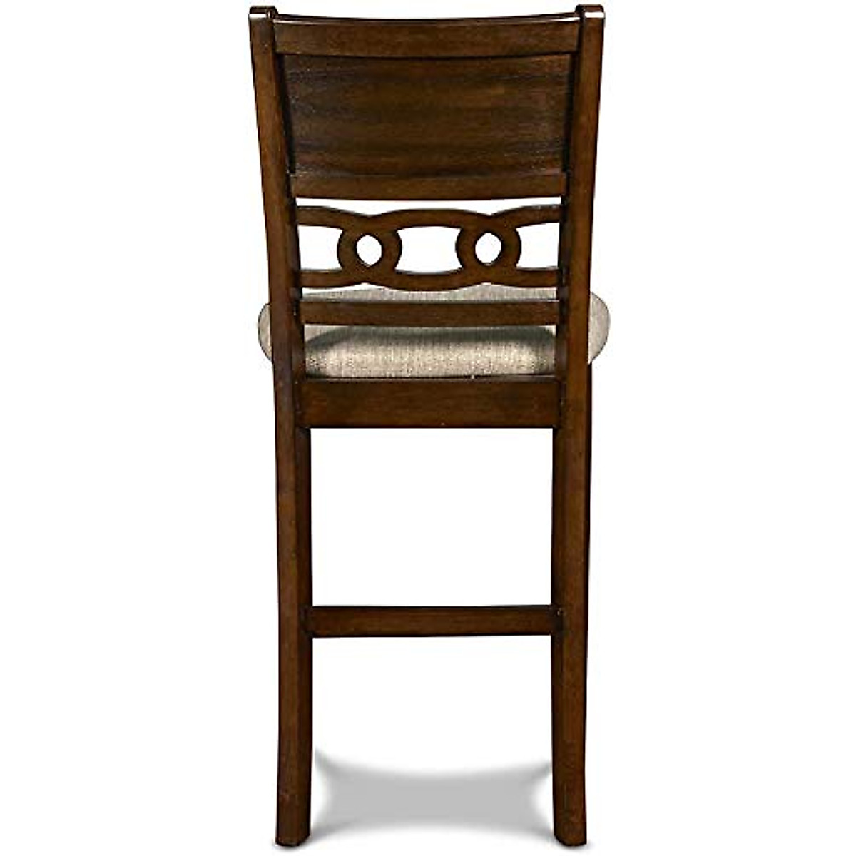 New Classic Furniture Gia 5-Piece Round Counter Height Dining Set with 1 Dining Table and 4 Chairs, 42-Inch, Cherry