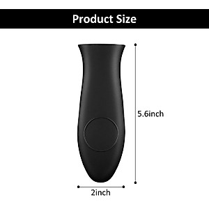 Cast Iron Handle Cover Silicone Hot Handle Holder Cast Iron Skillet Handle Covers Pot Sleeve Grip Handle for Cast Iron Skillets, Frying Pans, Griddles, Metal Cookware (Multi Color,8 Pieces)