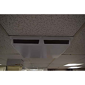 Elima-Draft® Commercial 1-Way Air Deflector Vent Cover for 24" x 24" Diffusers
