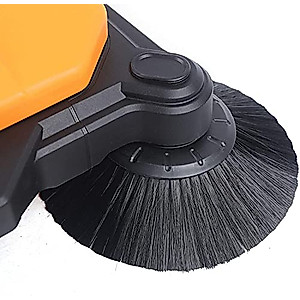 YIYIBYUS Hand-Push Sweeping Sweeper,26 Inch 15L Industrial Manual Push Sweeper Foldable Walk-Behind Floor Sweeping Machine for Clean up Garden Warehouse Road School Hotel