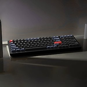 Keychron Q5 RGB Wired Custom Mechanical Keyboard, 96% Layout QMK/VIA Programmable Macro for Mac Windows Linux, Hot-Swappable Gateron G Pro Red Switch Full Aluminum Double-Gasket DIY Kit - Black