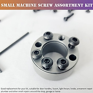 ZTF 840PCS Hex Button Head Cap Bolts Screws Nuts Washers Assortment Kit, M2 M3 M4 M5 Bolts Screws with Storage Box, 10.9 Grade Alloy Steel Machine Thread, ISO 7380 Allen Socket Drive