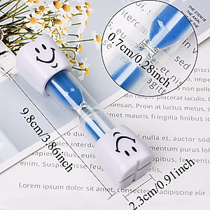 Toothbrush Timer, COFHOM 2 Minute Sand Timer for Kids, 4 Pieces Tooth Brushing Timer, Timers Help Children Brush Their Teeth Within A Scientifically Reasonable Time (Blue, Pink, Purple, Green)