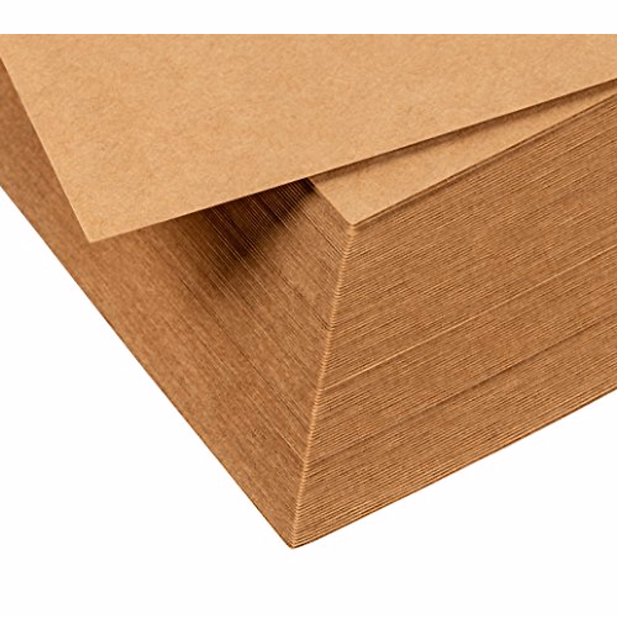 Blank Postcards - 100-Sheet Kraft Paper Postcards, Printable Blank Note Cards for Inkjet and Laser Printers, 2 Per Page 200 Cards in Total, Perforated, 170GSM Cardstock 5.5 x 8.5 Inches