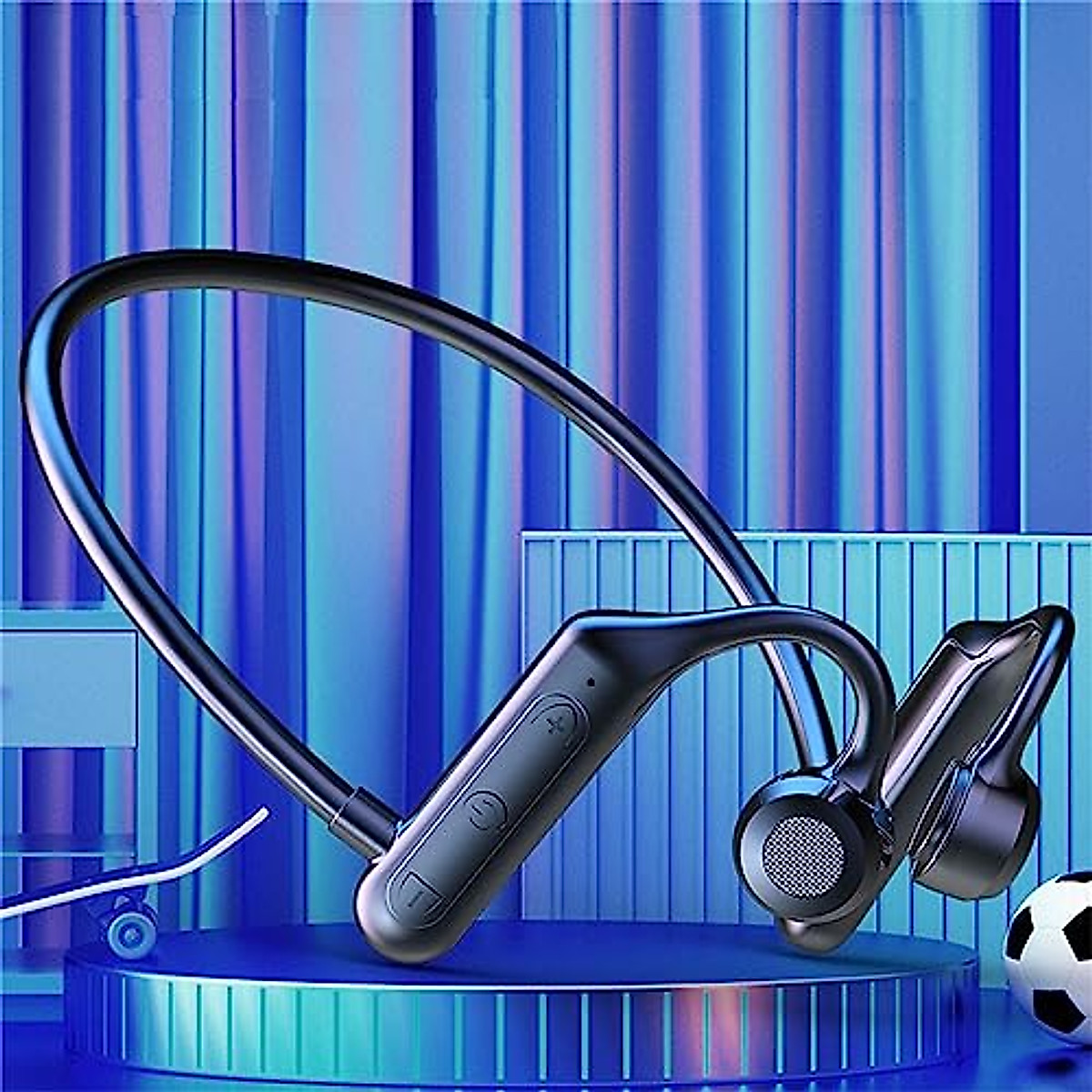 Wuztai Neckband Earphone Wireless Bluetooth Headset Conduction Headphones Bluetooth 5.3 Wireless Earbuds Sport