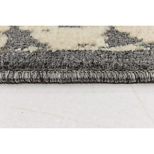 Unique Loom Tuareg Collection Vintage Distressed Traditional Area Rug (9' 0 x 12' 0 Rectangular, Gray/ Beige)