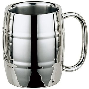 UName Double Wall Stainless Steel Barrel Mug,430ml,15oz UN020