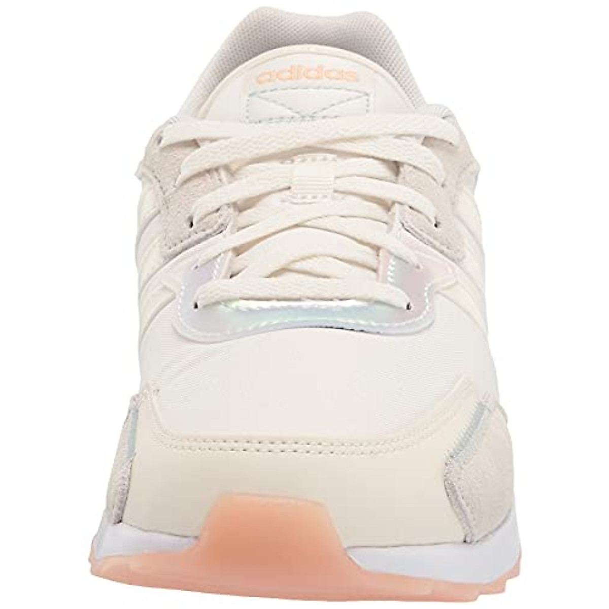 adidas Women's Retrorun Running Shoe, Chalk White/Chalk White/Halo Mint, 6.5
