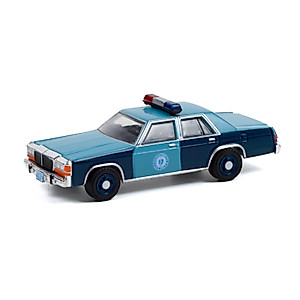 Greenlight 1:64 1981 Ford LTD S - Massachusetts State Police - 1982 Sam Melville/Jonathan Jackson Unit Shootout, North Attleboro, Massachusetts (Hobby Exclusive) 30289 [Shipping from Canada]