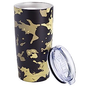 NORDAY | Tumbler Cup with Lid - 20oz - Black Camo | Vacuum Insulated Tumbler - Travel Tumbler - Stainless Steel Tumblers - Double Wall Coffee Tumbler - Keeps Temperature up to 24hr - Anti Spill Lids