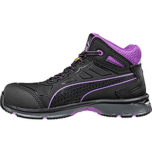 PUMA Safety Stepper Mid WNS ASTM EH Size 11 Black-Purple