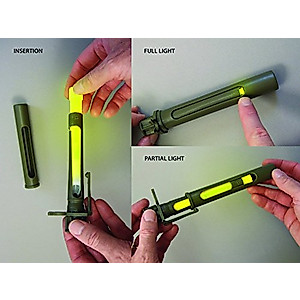 Cyalume 9-06370PF Combat Light Shield Device, 6-3/4" Length x 1" Width, For 6" ChemLight and SnapLight Lightsticks Gray