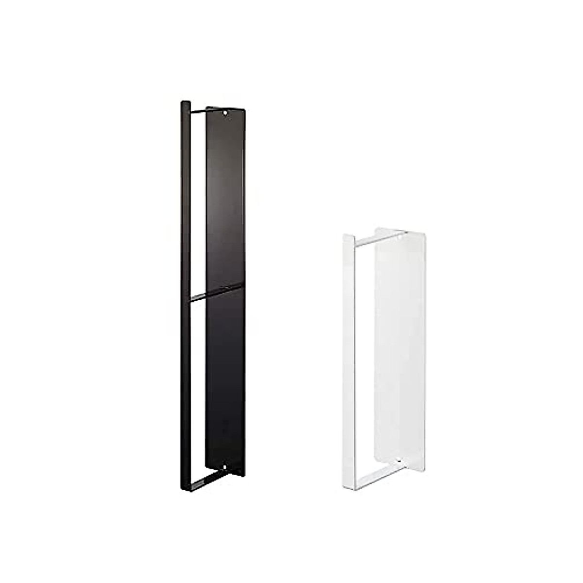 N/B Hanger Organizer, heaohu Single Row Large Capacity Multifunctional Magnetic Washing Machine Clothes Hangers Storage Rack, Artifact Balcony Finishing Clothing Rack Clip Free Punch Racks White