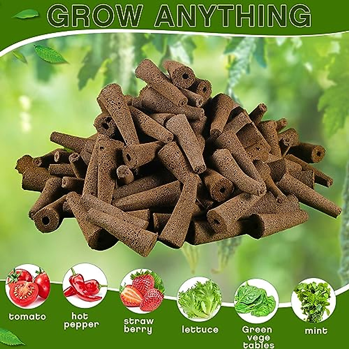 Irenare 800 Pieces Hydroponic Sponges Bulk Garden Seed Starter Pods Replacement Root Growth Sponges Plant Seed Starter Pods Seedling Grow Sponges for Indoor Garden Lawn System Hydroponic Supplies