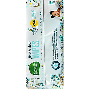 Seventh Generation, Baby Wipes, Unscented and Sensitive,64 Count (Pack of 4)