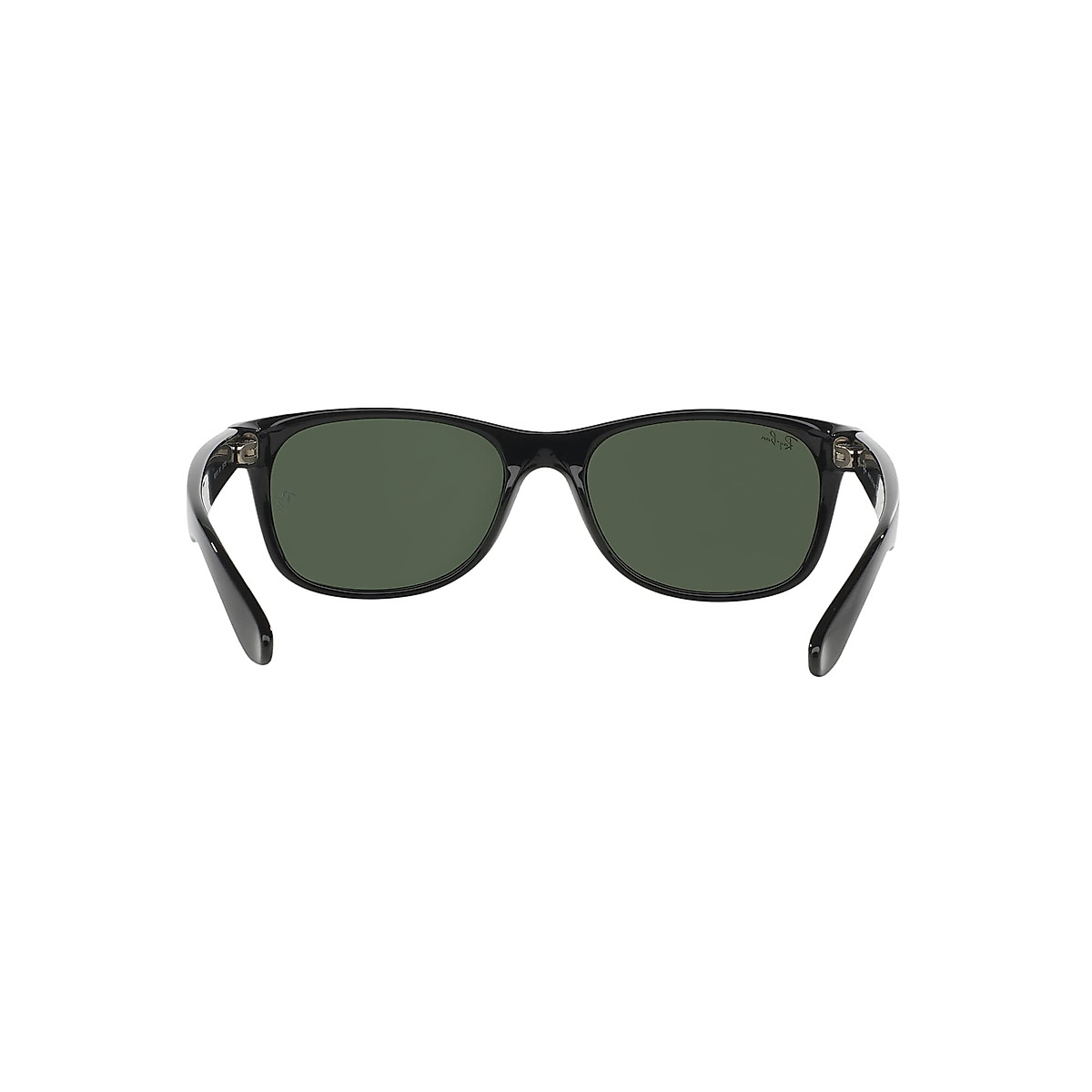 Ray-Ban RB2132 New Wayfarer Sunglasses + Vision Group Accessories Bundle, unisex-adult (Black/Crystal Green,58)