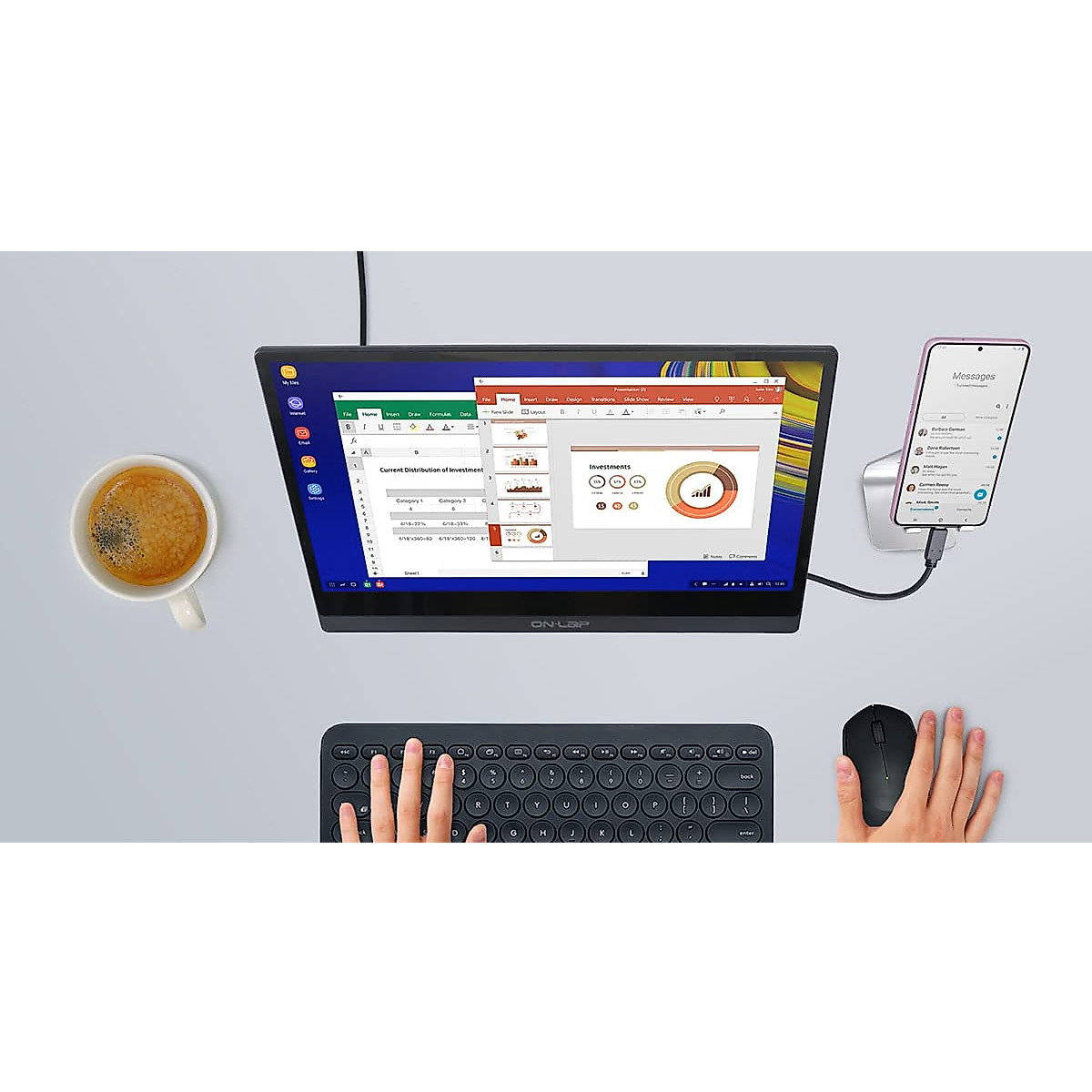 GeChic M505I 15.6" 1080P Portable Touchscreen Monitor Rear Port,Speakers,USB-C Docking for Laptop Power Delivery,HDMI Industrial Second Monitor,Vesa Mount,Gaming Xbox/PS5/Switch,45W PD FastCharging