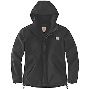 Carhartt mens Storm Defender Loose Fit Heavyweight Jacket Work Utility Outerwear, Black, Large US