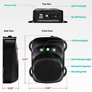 Loraffe Ultrasonic Rodent Repellers Bundle, Under Hood Animal Repeller, Plug in Rodent Repeller, Vehicle and Garage Rodent Defense, Pest Control