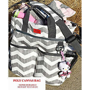 New Diaper Bag Amazingly Durable Poly Canvas Designer Diaper Bag/Baby Bag Organizer by iTOTE/Perfect for Ipad or iPhone