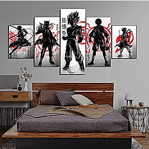 MTEBOCC Japanese Anime Poster Teens Prints Canvas painting Home Living Give to Boy Party Decorations Room Gift Decor