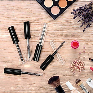 AHIER 20 pcs 4ML Reusable Empty Bottle Tube Container for Eyelash Growth Oil/Mascara with Brush for Home and Travel (20p)