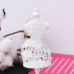 15pcs Doll Dress Form Mini Mannequin Dress Form Cloth Gown Clothing Clothes Gown Display Mini Mannequin Model Stand for Doll Display Holder Toy