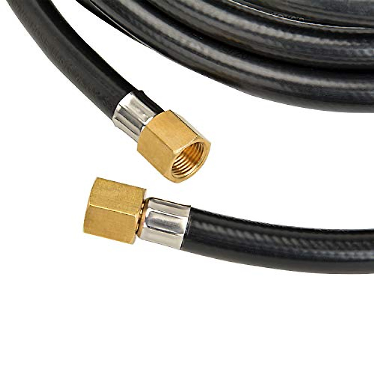 only fire 18Ft Propane Flexible Hose Assembly with Both 3/8" Female Flare for Most Gas Grill, Heater, Generator, and Fire Pit Table