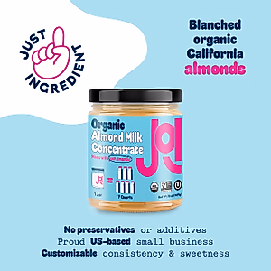 New Organic Almond Milk Unsweetened Plain Concentrate by JOI