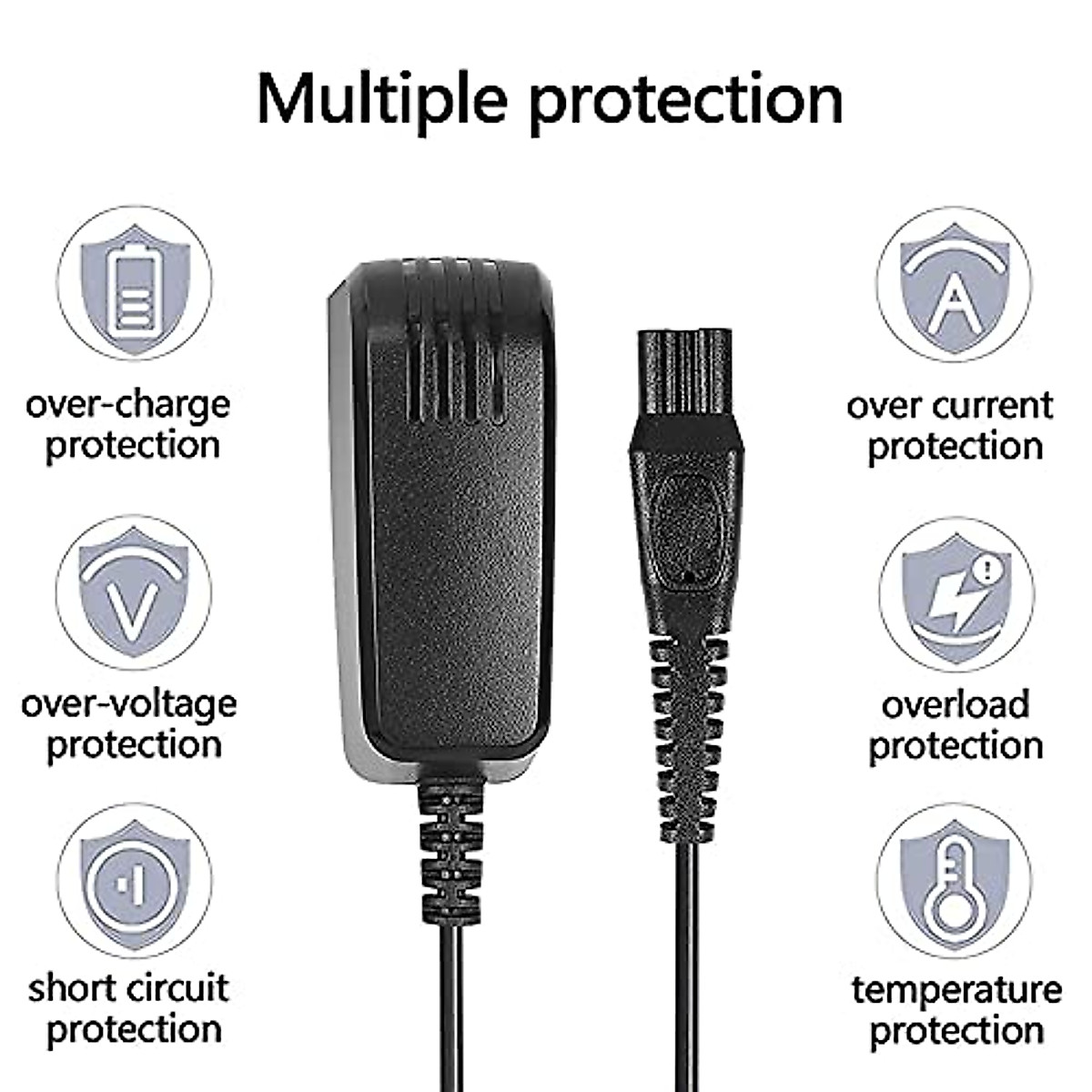 15V Shaver Charger Cord Fit for Philips Norelco HQ8505 7000 5000 3000 9000 Series mg7750 mg7790 Electric Shaver Razor,Aquatec,Arcitec,Multigroom Beard Trimmer Adapter Power Supply Charging Cord