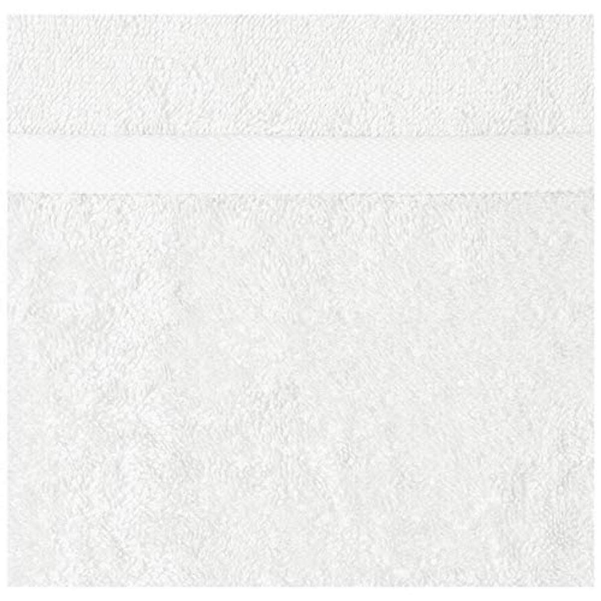 Amazon Basics Cotton Hand Towel - 24-Pack, White & Fast Drying, Extra Absorbent, Terry Cotton Washcloths - Pack of 24, White, 12 x 12-Inch