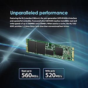 Transcend 2TB SATA III 6GB/s MTS830S M.2 2280 Solid State Drive - TS2TMTS830S