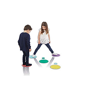 TickiT Silishapes Sensory Circles - Tactile Pads for Calming Sensory Play - Set of 10 - Assists Autistic Toddlers & Children