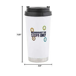 CafePress Microbiology Lab Staph Only Travel Mug 20 oz. Insulated Stainless Steel Coffee Tumbler