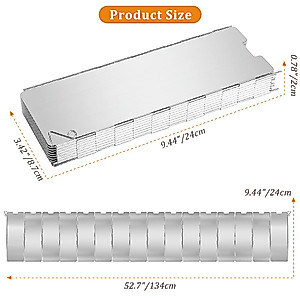 Folding Outdoor Stove Windscreen, Laelr 16 Plates Aluminum Camping Stove Windscreen with Carrying Bag, Lightweight Compact Folding Camp Stove Windshield for Camping Picnic, Backpacking, Cooking