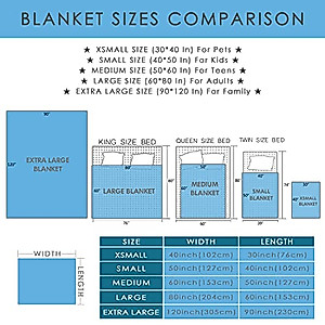 Yaoola Vintage Mushroom Flannel Blanket, All Season Soft Cozy Plush Bed Throw fit Bedroom Living Room Sofa Couch Bedding Office Cinema Farmhouse Beach Yoga Travel 50"x40" for Kid