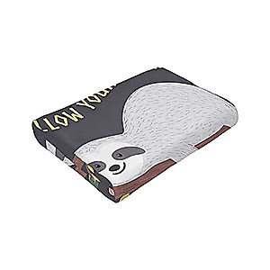 UHANKRU Sloth Blanket 60 inx50 in Animal Blanket Ultra Soft Flannel Throw Blankets for Couch Bedroom for Kids Adults, DestroyFungal