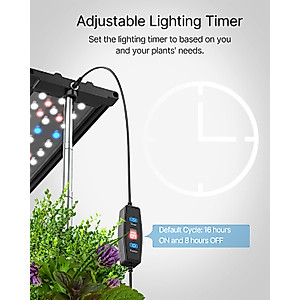 iDOO 20 Pods Indoor Herb Garden Hyrdroponics Growing System with LED Grow Light and 4 Removable Water Tank, Free Timing Setting, 27" Adjustable Height