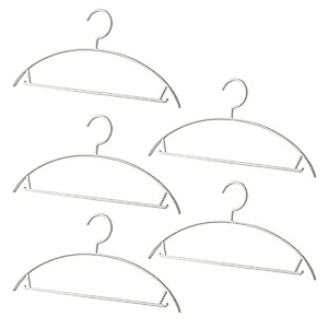 WskLinft 5Pcs Clothes Hangers Clothes Storage Traceless Smooth Edges Clothes Hangers for Balcony A