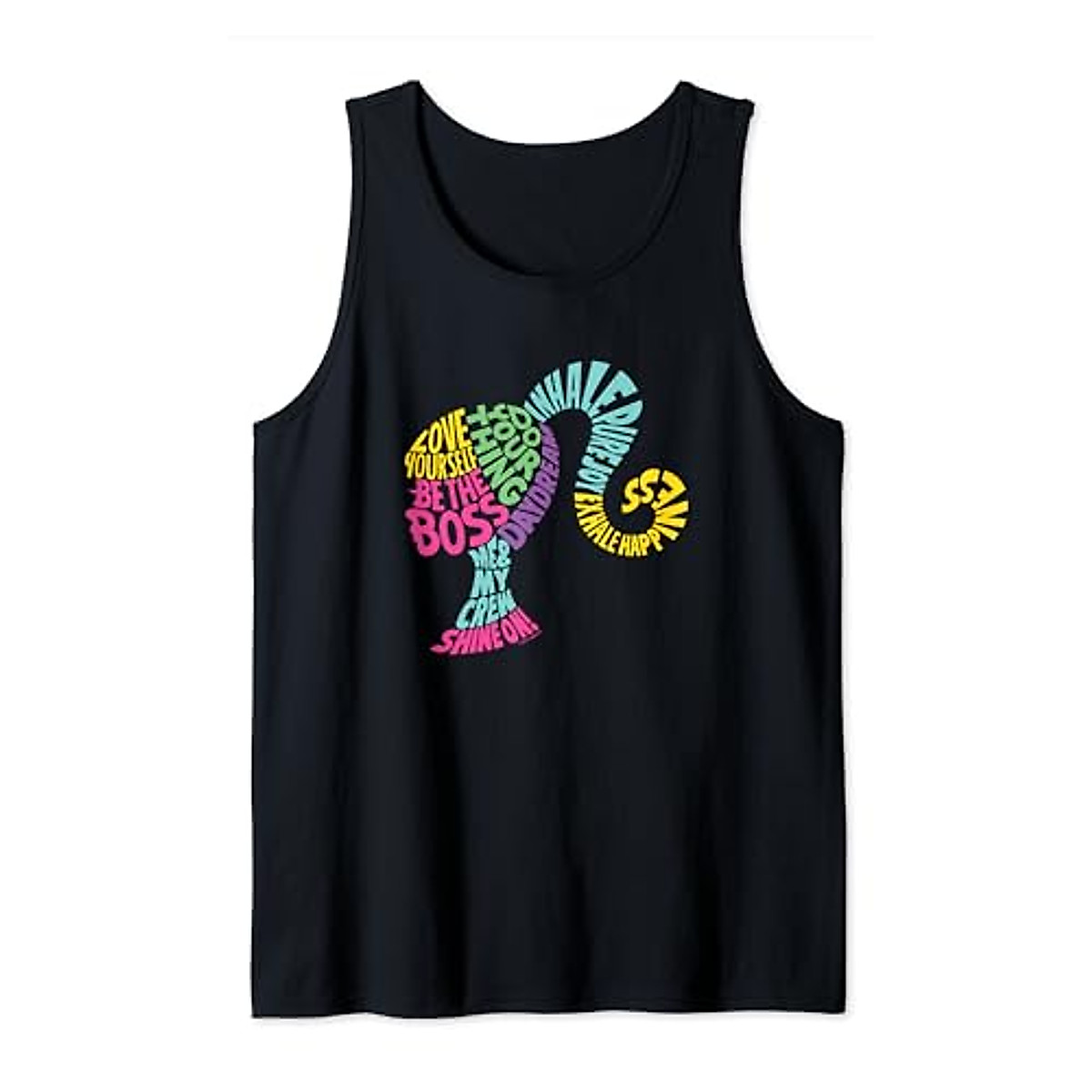 Barbie - Empowering Phrases Silhouette Tank Top