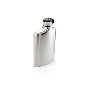GSI Outdoors - Glacier Stainless Hip Flask for Camping, BBQ, Backpacking, Travel and Festivals - 8 oz.