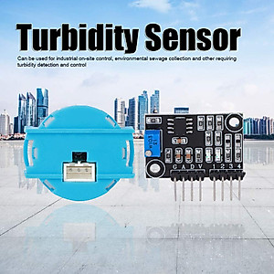QANYEGN Turbidity Sensor Module, Liquid Sewage Water Detection Set, Sewage Water Quality Detection for Measurement Industry