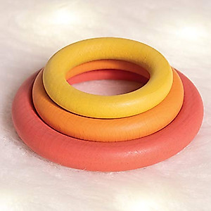 TickiT 73979 Rainbow Wooden Super Set - Set of 84 - 12 Different Shapes in 7 Colors - Loose Parts Play Set for Babies and Toddlers 10m+ - Inspire Curiosity and Open-Ended Play